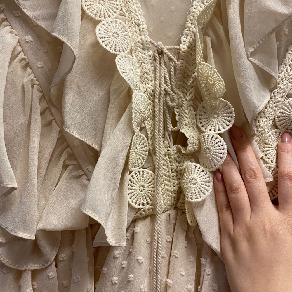 Layered Ruffled Mini Dress - Gem